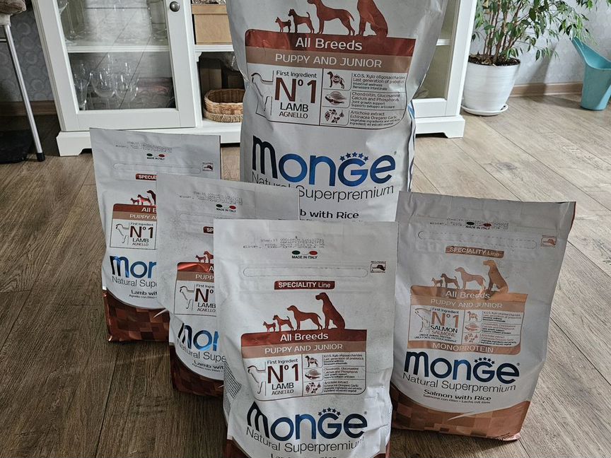 Корм для щенков monge