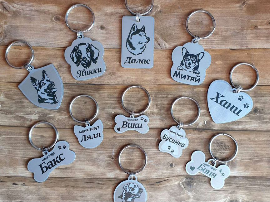 Подвеска адресник на ошейник для собаки