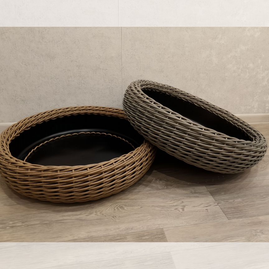 Лежанка для домашних животных из ротанга