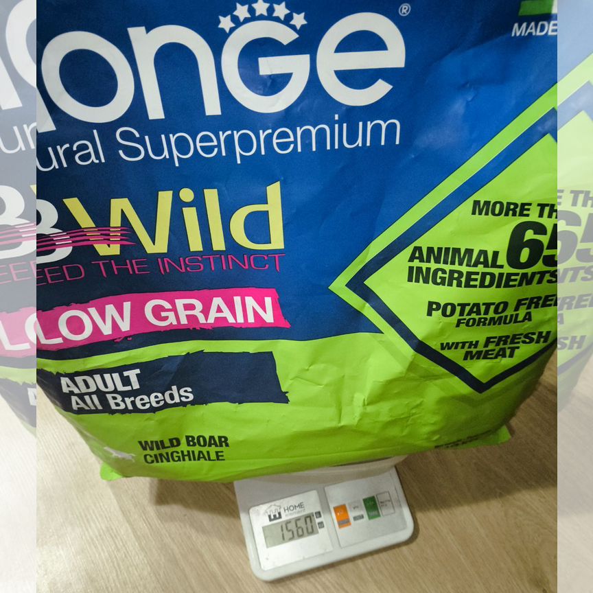 Корм monge bwild low grain дикий кабан