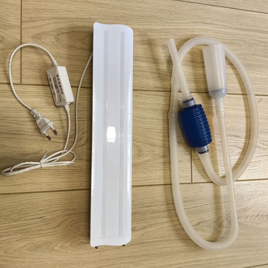 Уф лампа, сифон для аквариума