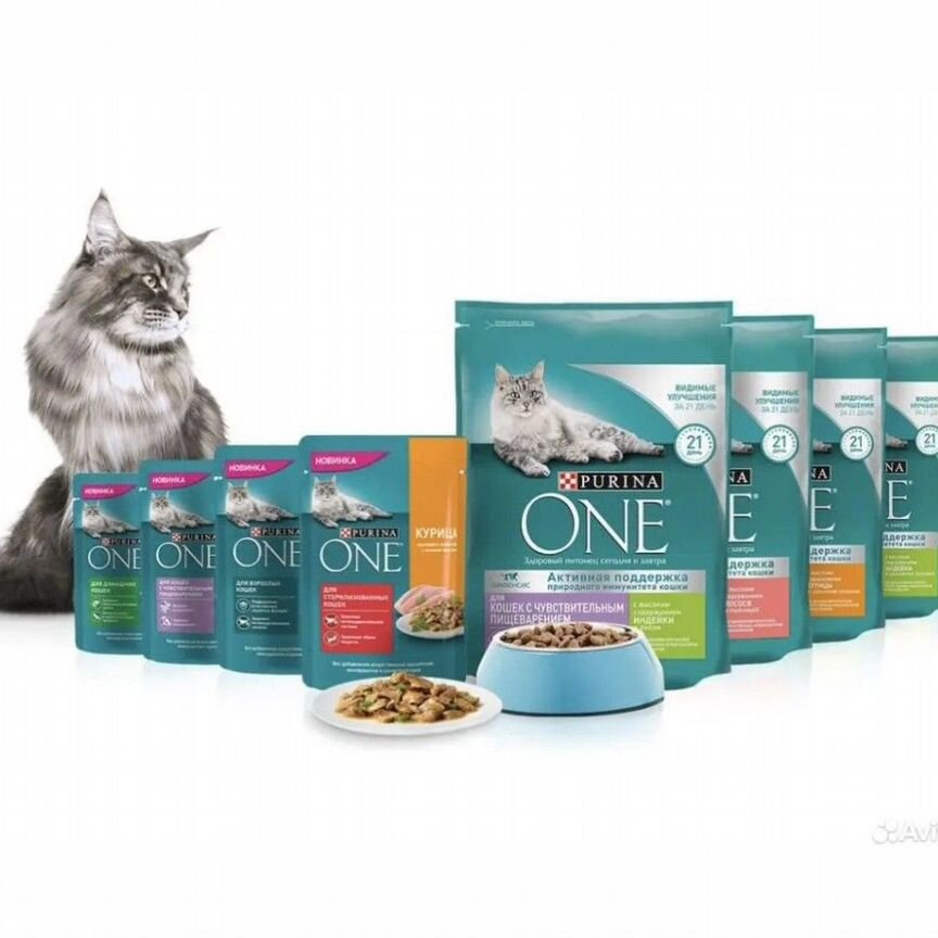 Сухой корм для кошек purina one 750 гр