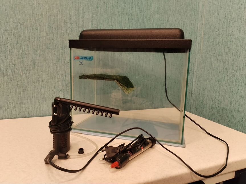 Аквариум(20л)с фильтром и грелкой