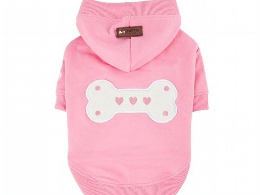 Puppia худи с капюшоном "Косточка", розовый