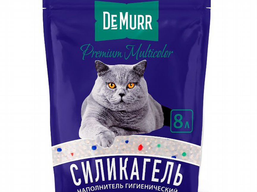 Силикагелевый наполнитель для кошек DeMurr