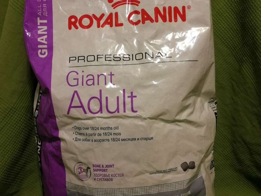 Роял канин royal canin Giant Adult джайнт эдалт 20