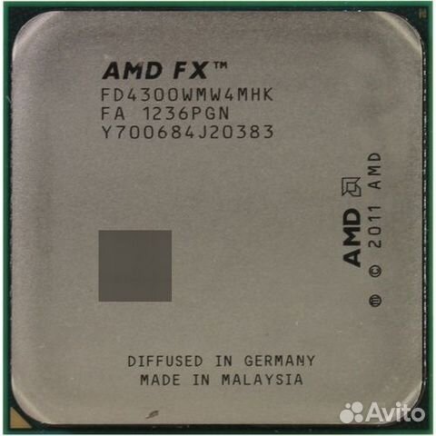 Процессор AMD FX-4300, Socket AM3+ купить в Краснодаре | Электроника | Авито