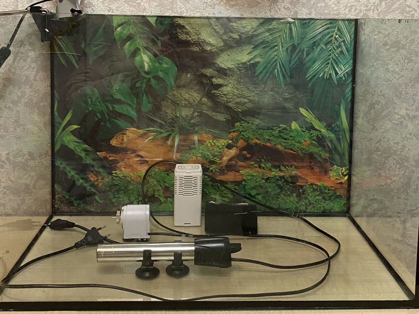Аквариум, фильтр, водонагреватель