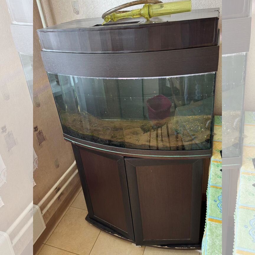 Аквариум панорамный с тумбой 150л