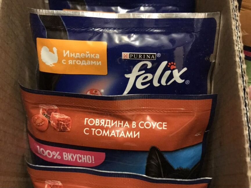 Корм для кошек Феликс Felix сухой и влажный