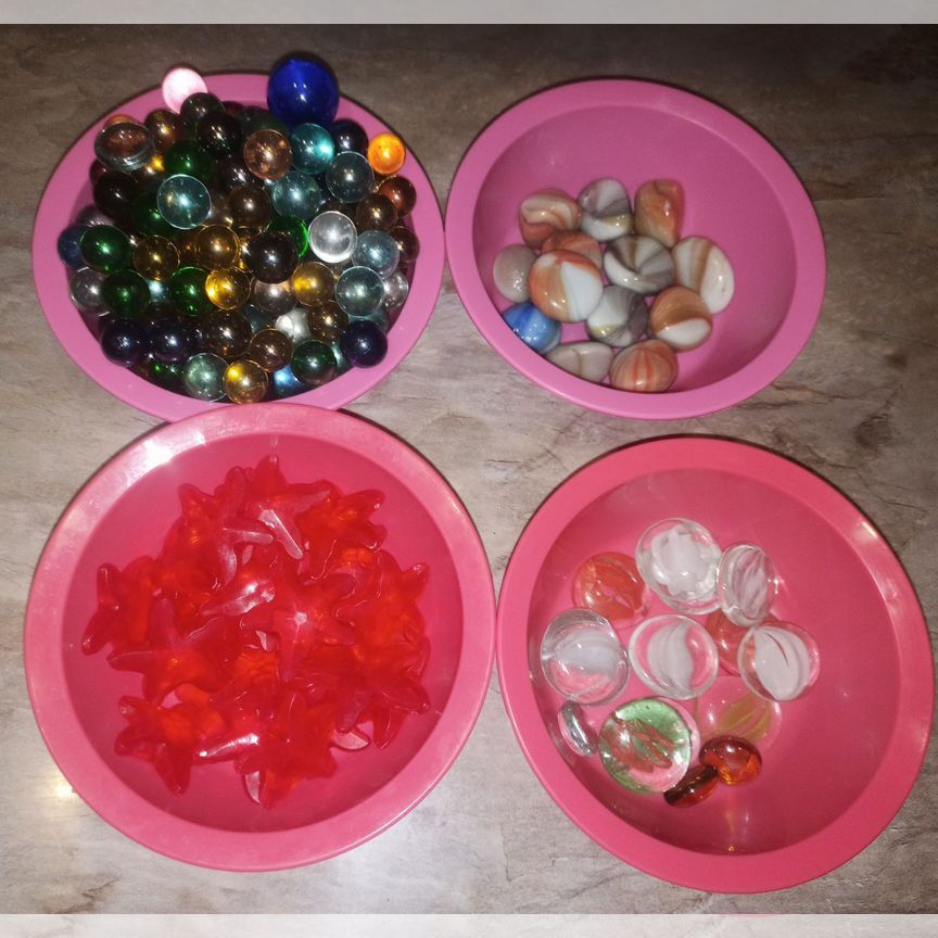 Стеклянные камушки для аквариума