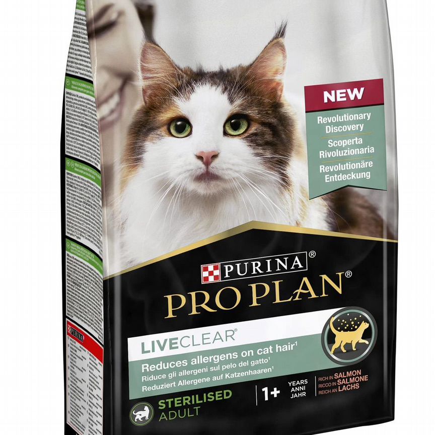 Purina pro plan liveclear sterilised 1,4 кг