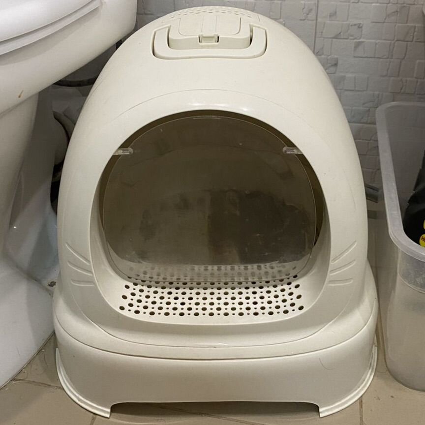 Кошачий лоток домик