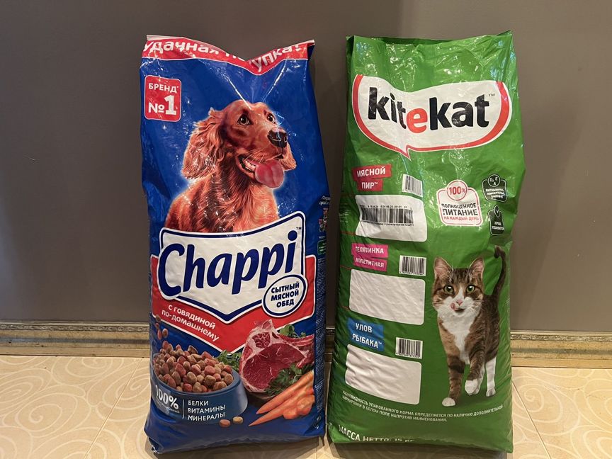Корм chappi kitekat 15 кг