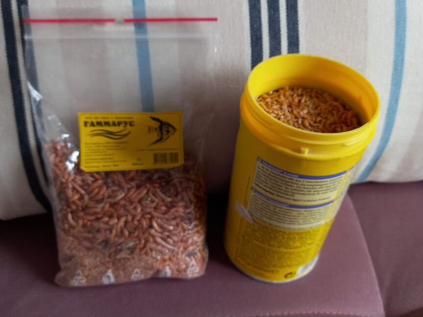 Гаммарус, корм для рыбок