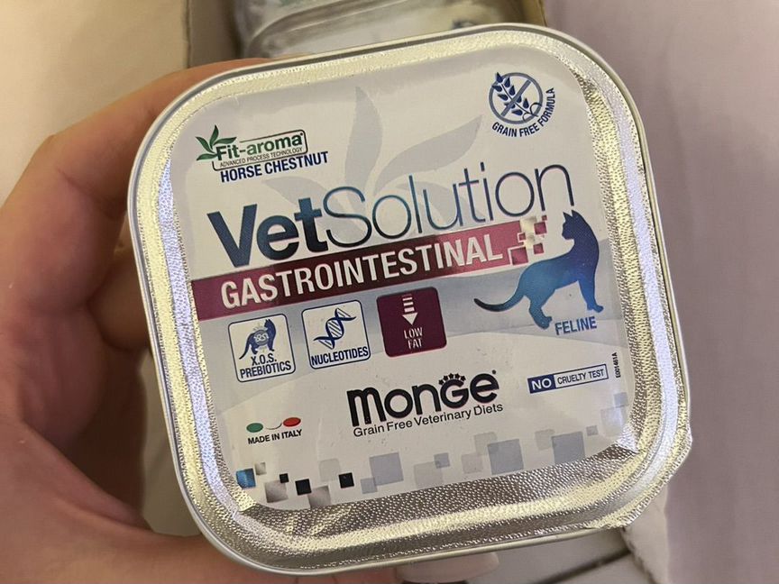 Monge gastrointestinal для кошек влажный