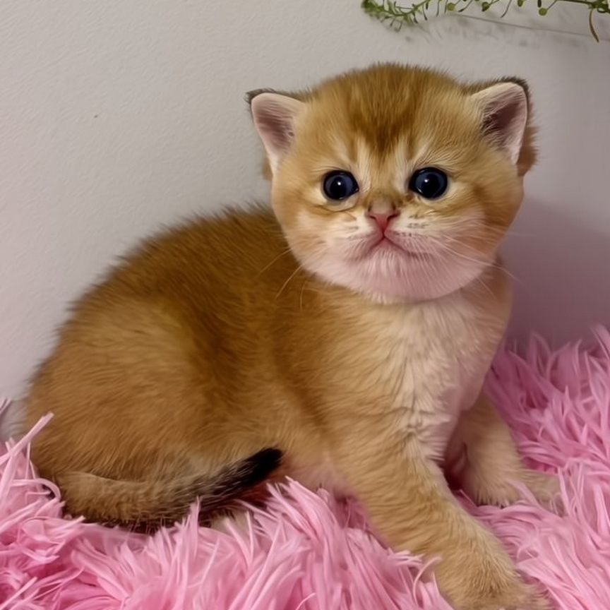 Шотландский прямоухий короткошёрстный котёнок