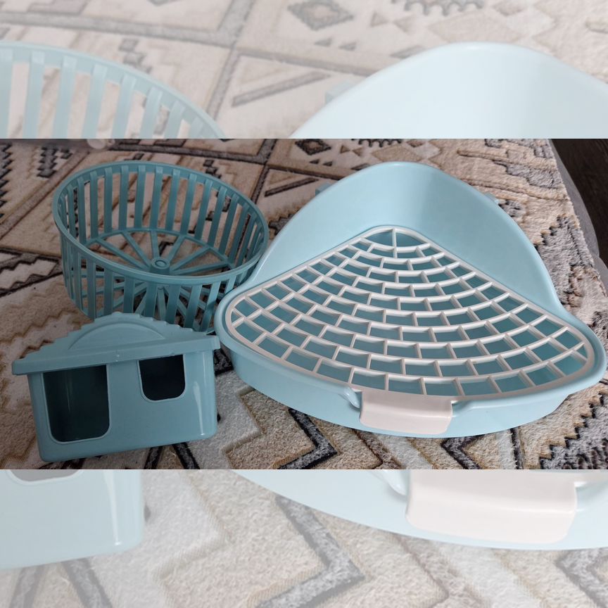 Лоток,колесо,домик для грызунов