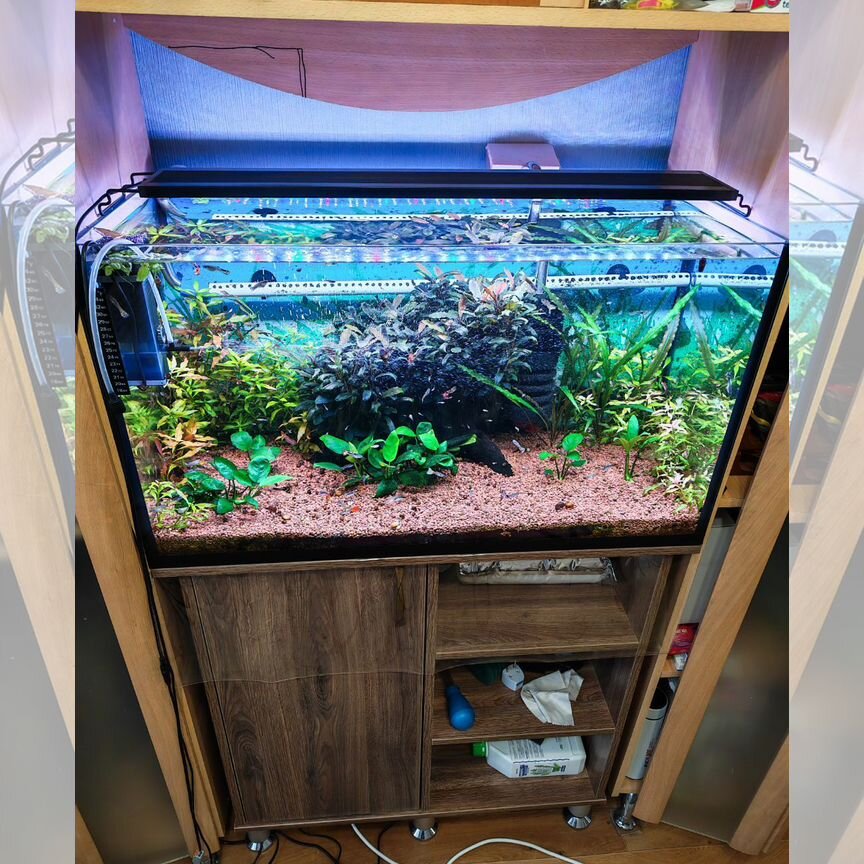 Аквариум безреберный 126л