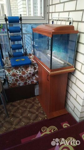 Аквариум с тумбой бу