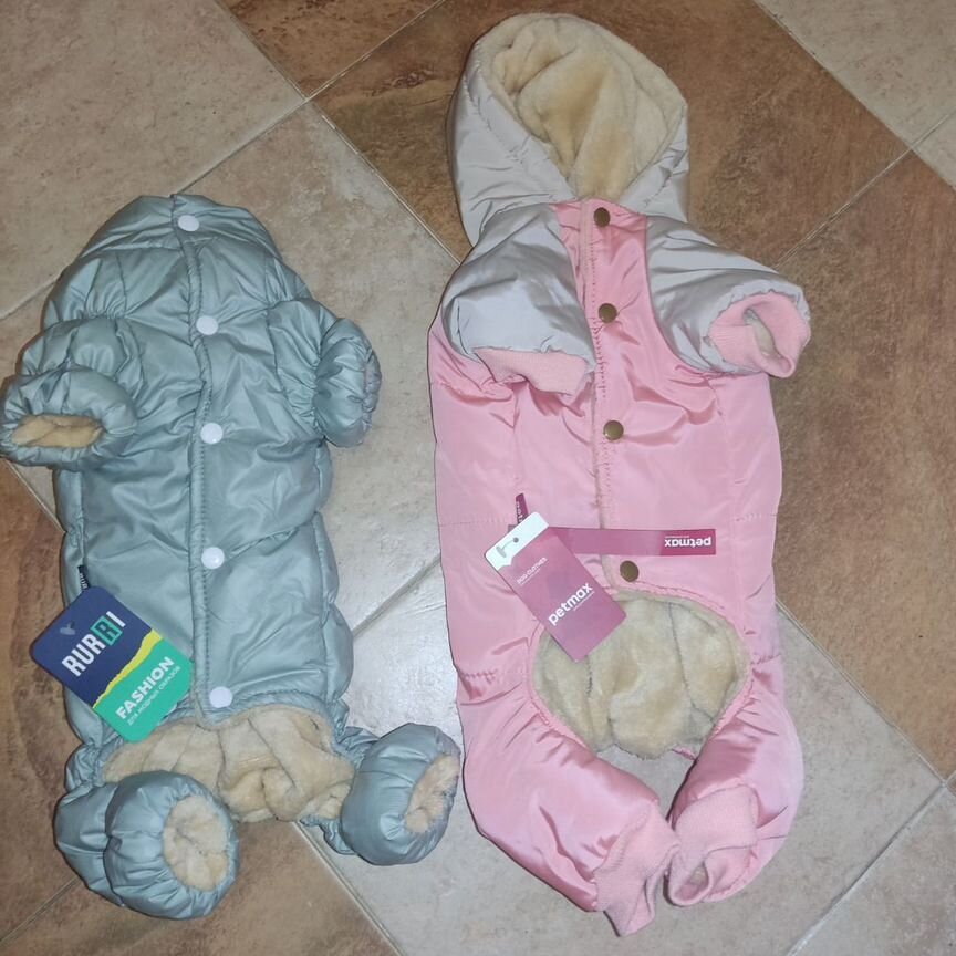 Зимние комбинезоны для собак L новые с биркой