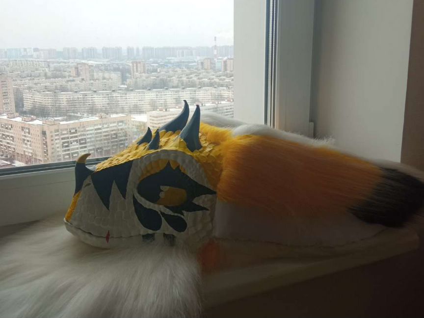 Фурсют собаки и раптора (маска, фурчатки, хвост)