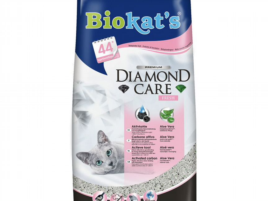 Biokat'S Diamond Care fresh наполнитель 8л
