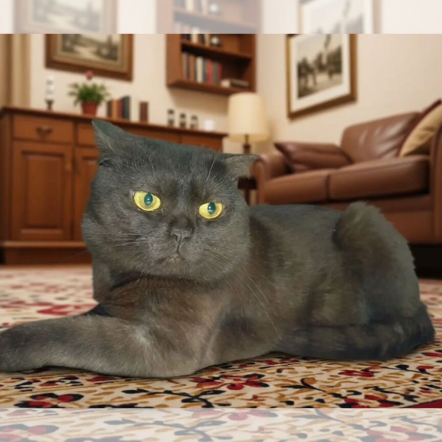 Шотландский вислоухий короткошёрстный, взрослый кот