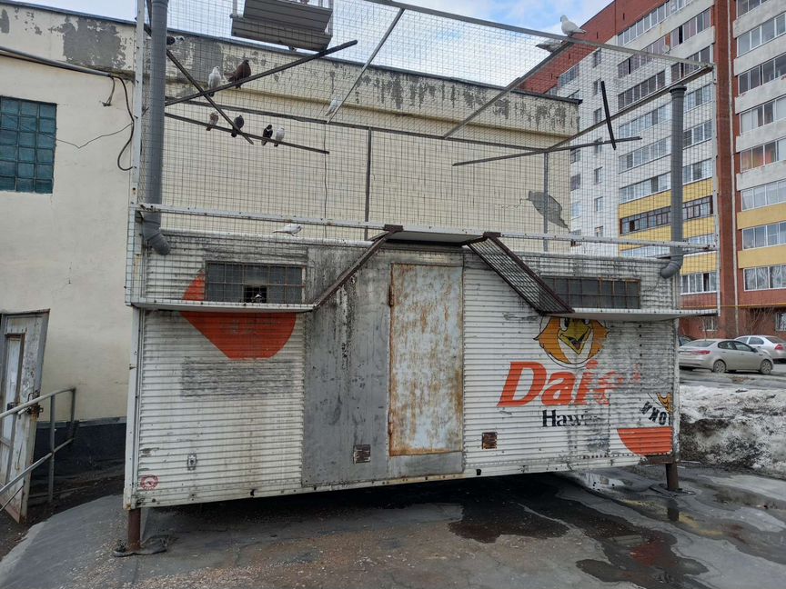 Голубятня сделана из авто. термоса