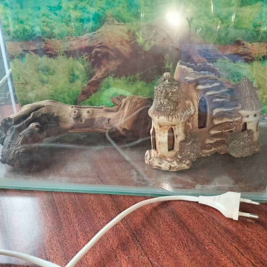 Аквариум 35 л с декором