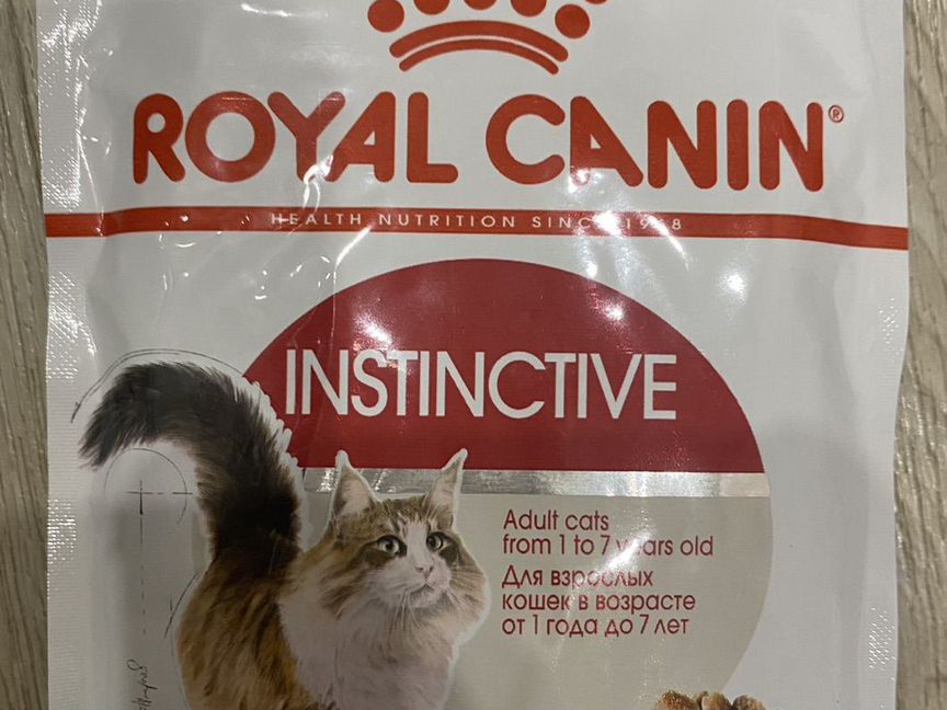 Влажный корм для кошек royal canin instinctive