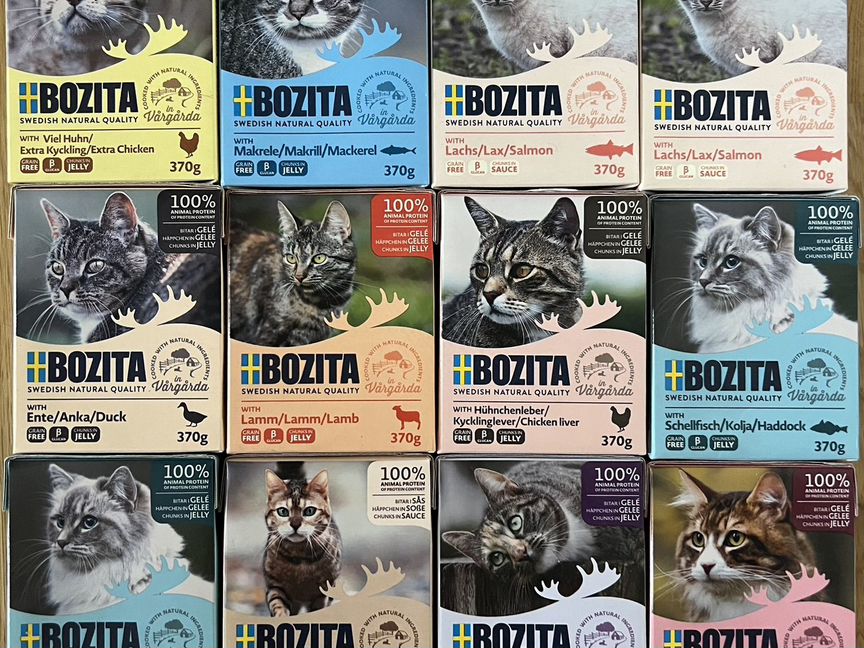 Влажный корм для кошек bozita. 370 грамм. EU