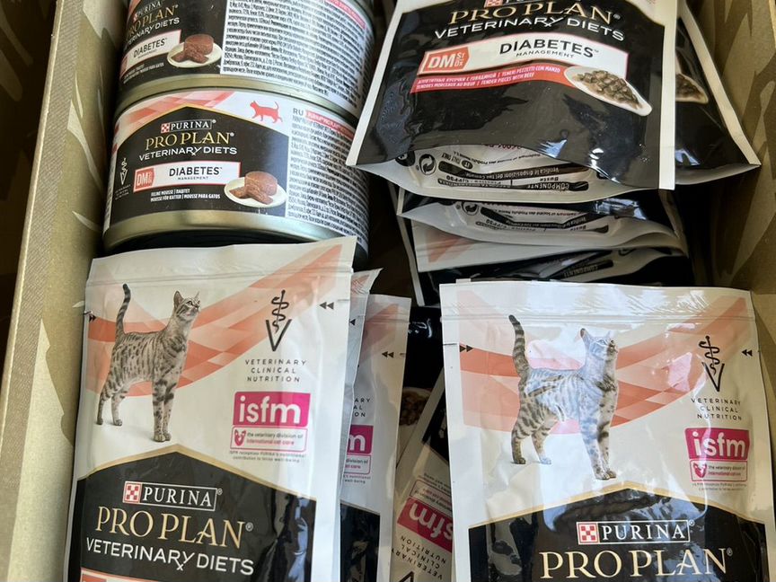 Корм Purina Pro plan Diabetes DM паучи и паштет