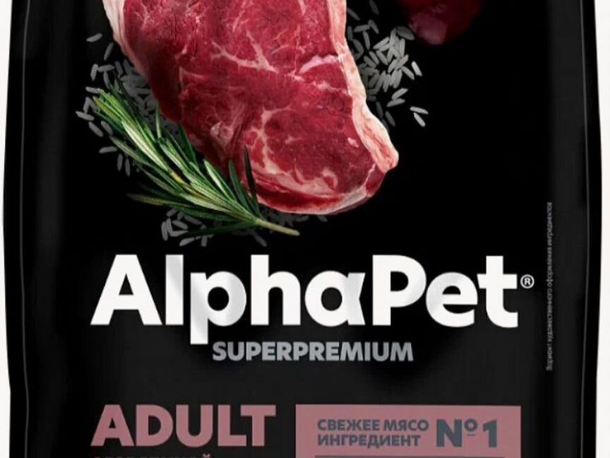 Корм Alphapet 3 кг собакам крупн.пород