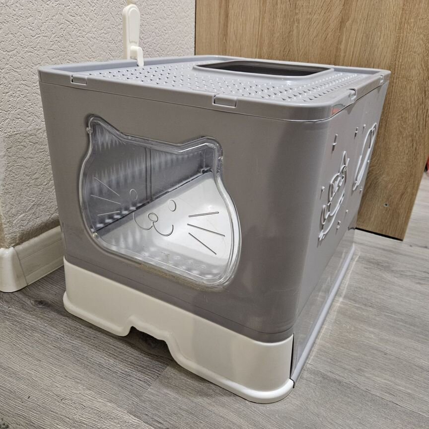 Кошачий лоток закрытый