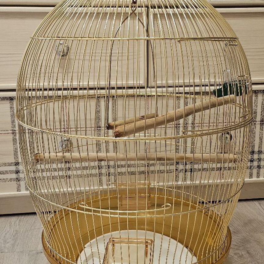 Золотая клетка для попугая Triol
