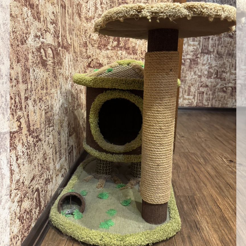 Кошкин домик с когтеточкой