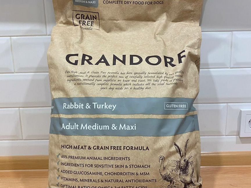 Сухой корм для собак Grandorf, кролик и индейка