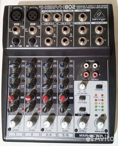 Микшерный пульт behringer xenyx 802 купить в Санкт-Петербурге | Хобби и ...