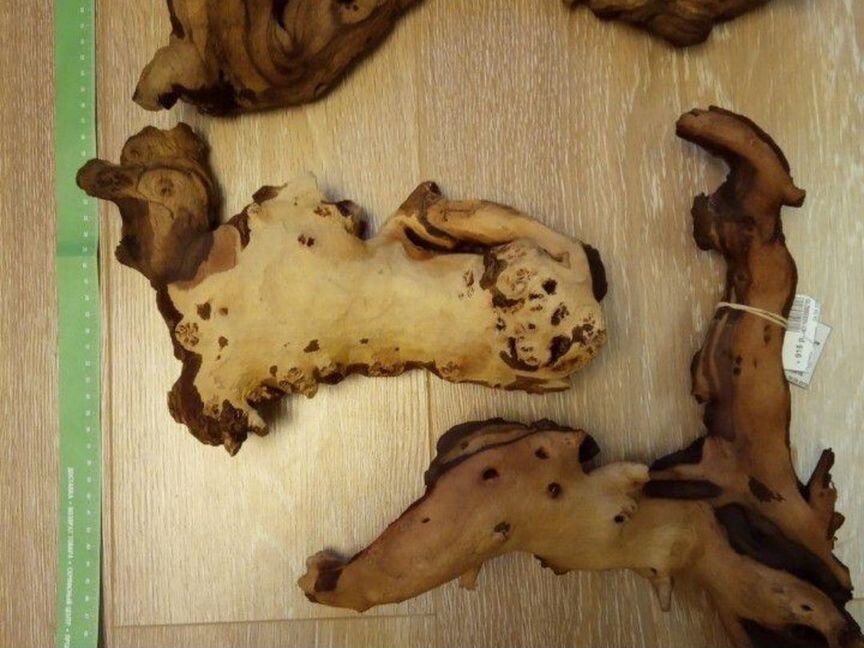 Коряги для аквариума дерево мопани большие 3 шт