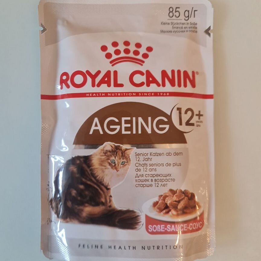 Влажный корм для кошек royal canin ageing 12+