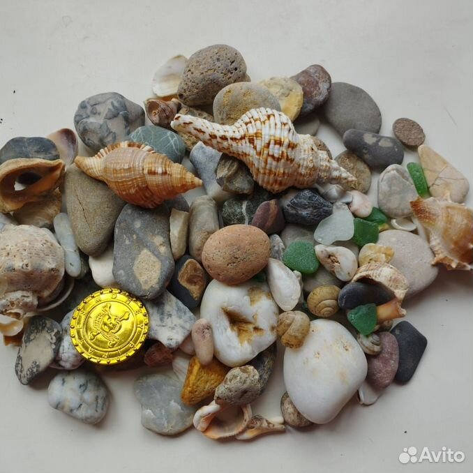 Камушки морские для оформления аквариума