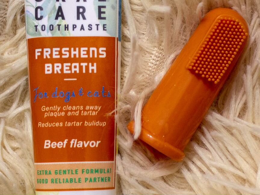 Зубной набор (паста + напальчник-щетка)