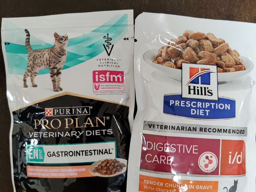 Pro Plan Gastro и Hills Digestive для кошек