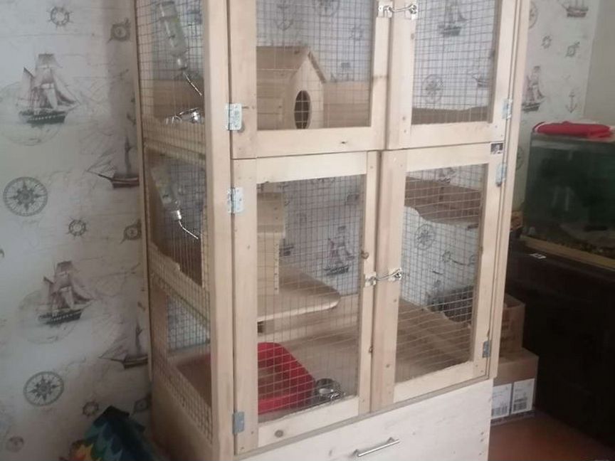 Витрина для шиншилл кроликов