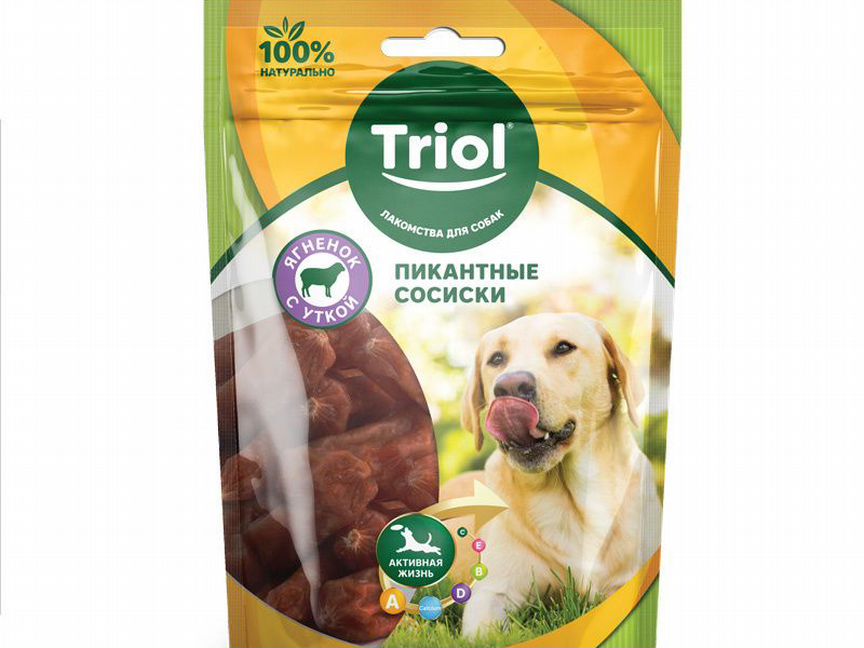 Triol (лакомства) пикантные сосиски из ягненка с у