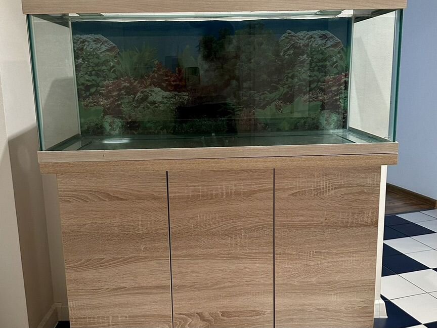 Аквариум-террариум 2в1 с тумбой 200 л + освещение