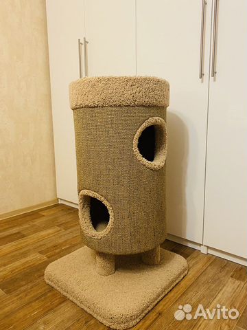 Домик для кошек, мейн-кунов с когтеточкой бу купить в Москве | Животные ...