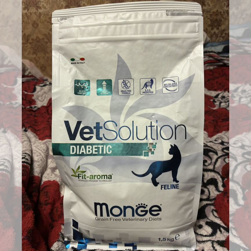 Корм для кошек Monge diabetic 1.5 кг