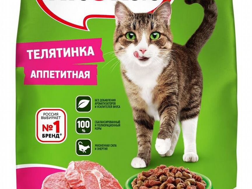 Kitekat сухой полнорационный корм для взрослых кош